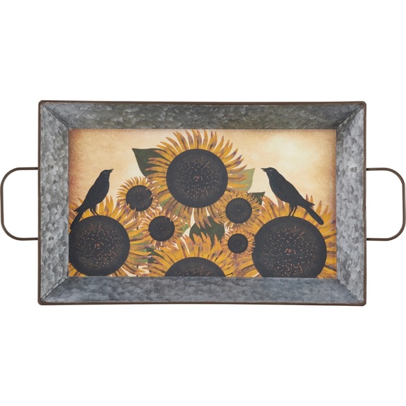 Primitives by Kathy | Accents | Old Crow Sunflowers Primitive Rustic ...